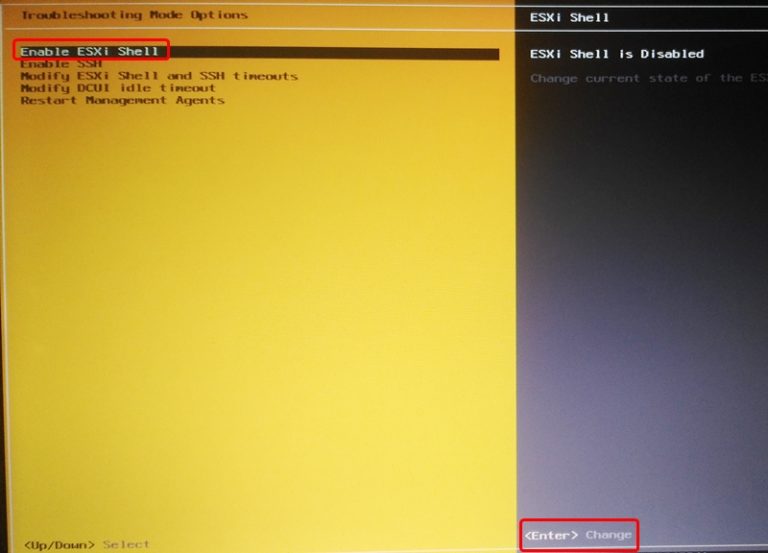 【VMware vSphere 6 ESXi】 コマンド操作を有効にする手順 – AWSインフラ研究所